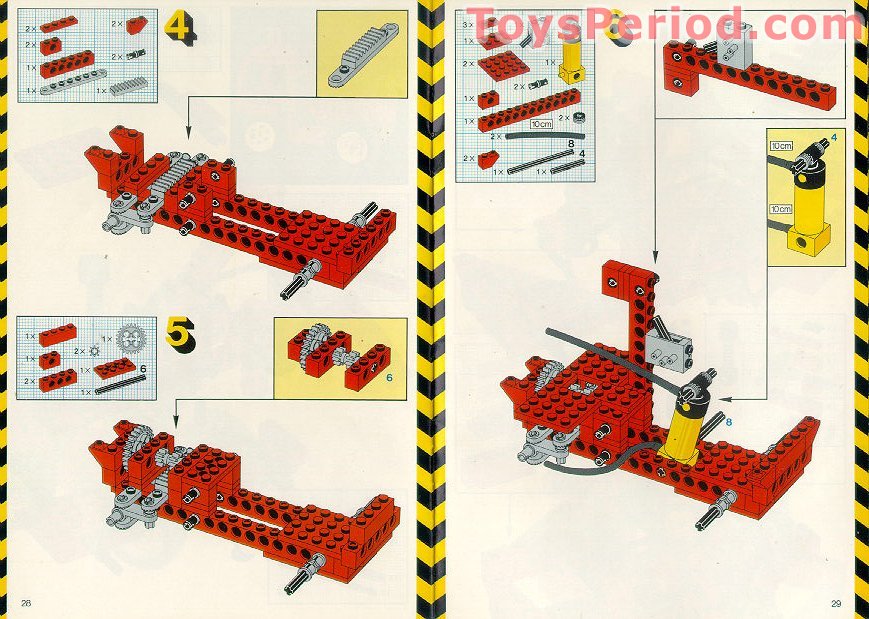 LEGO 8044 Universal Pneumatic Set Instructions and Parts List