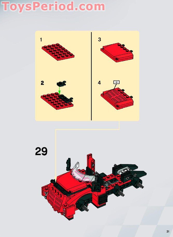 LEGO 8160 Cruncher Block and Racer X Instructions and Parts List