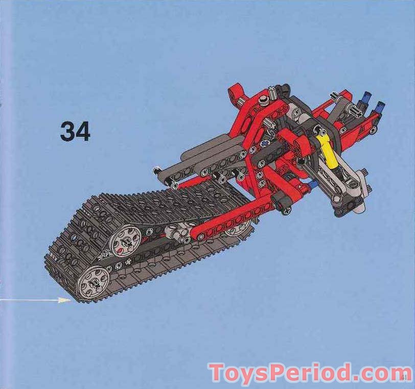 LEGO 8272 Snowmobile Instructions and Parts List