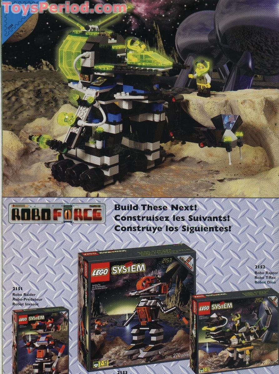 LEGO 2154 Robo Master Instructions and Parts List