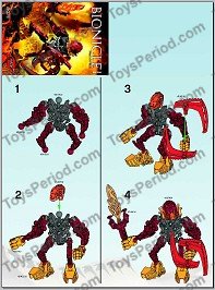 LEGO 8973 Raanu Instructions and Parts List