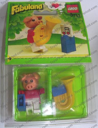 LEGO 3711 Pierre Pig with Tuba Set Parts List