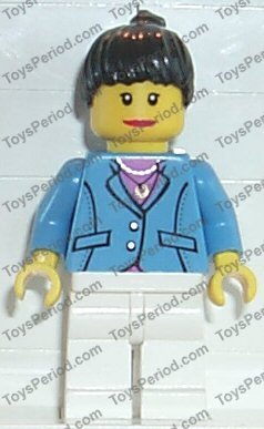 LEGO Sets with Minifigure twn024 Medium Blue Jacket, White Legs, Black ...