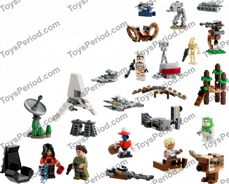 LEGO 75366 Advent Calendar 2023, Star Wars Set Parts List
