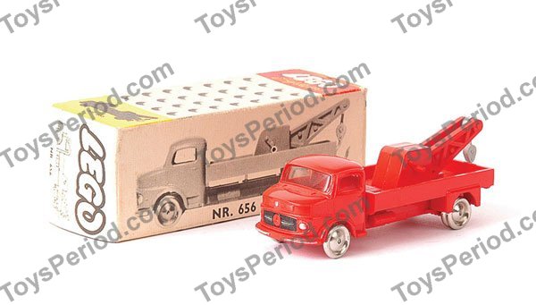 LEGO 656-2 HO Scale Mercedes Tow Truck (Kranbil) Set Parts List