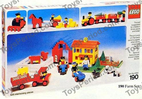LEGO 190 LEGO Building Set with People - Farm Instructions and Parts List