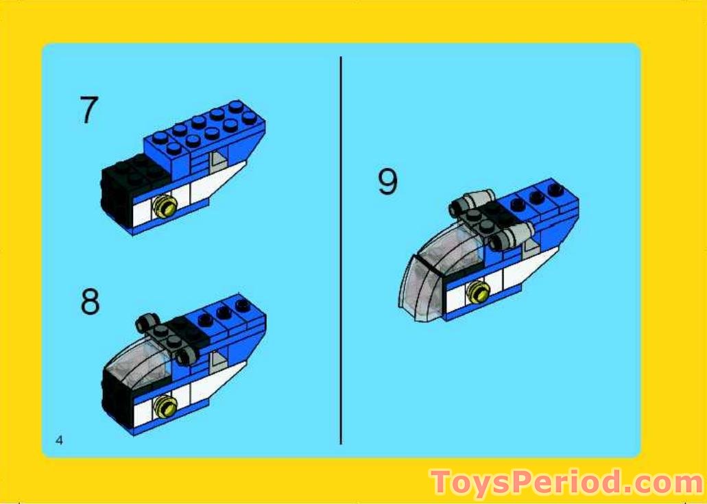 LEGO 5864 Mini Helicopter Instructions and Parts List