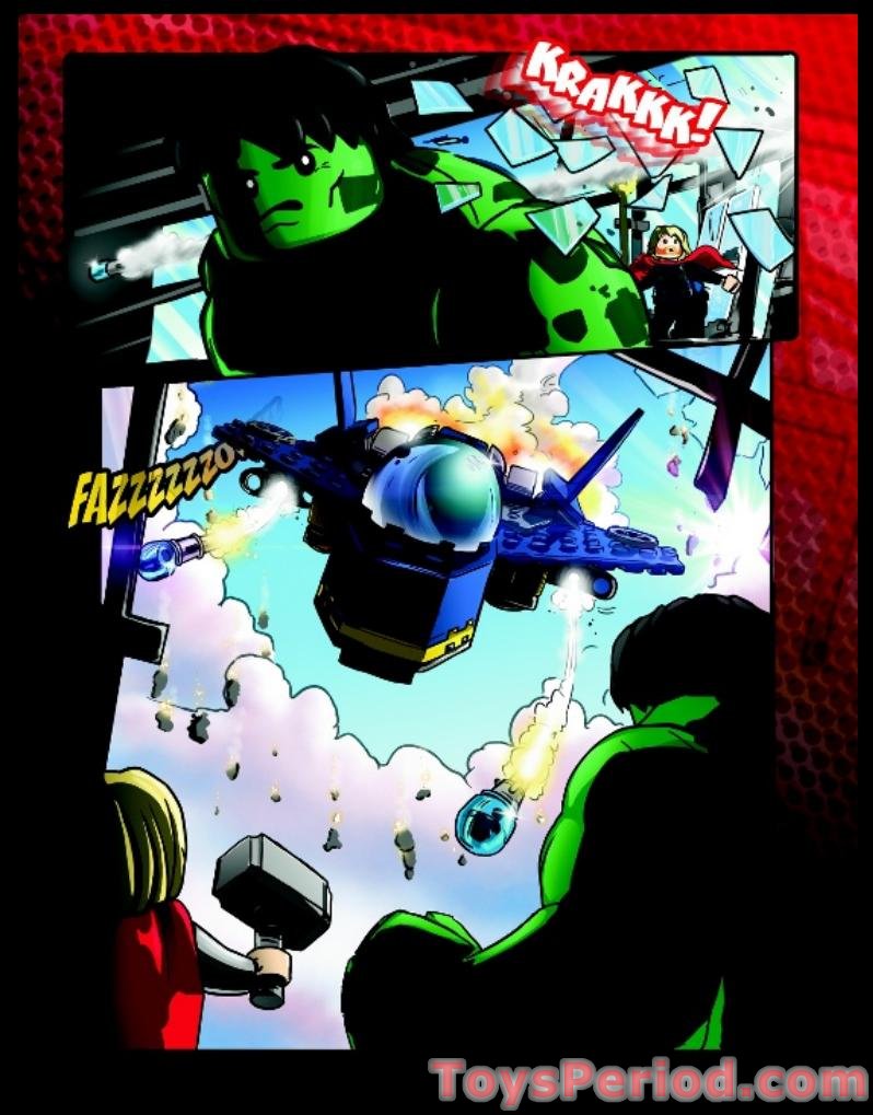 LEGO 6868 Hulk's Helicarrier Breakout Instructions and Parts List