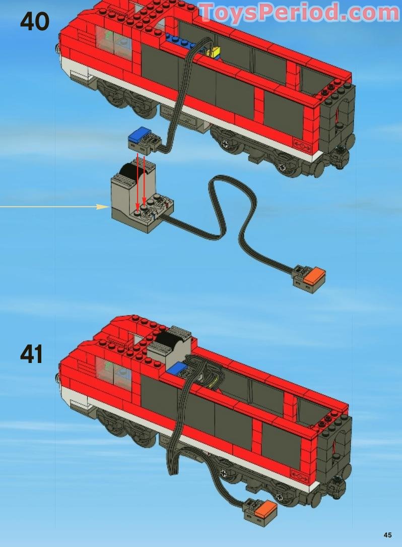 LEGO 7938 Passenger Train Instructions and Parts List