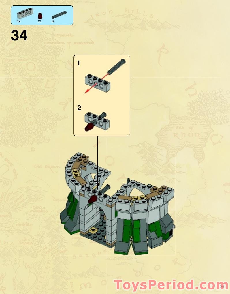 LEGO 9472 Attack on Weathertop Instructions and Parts List