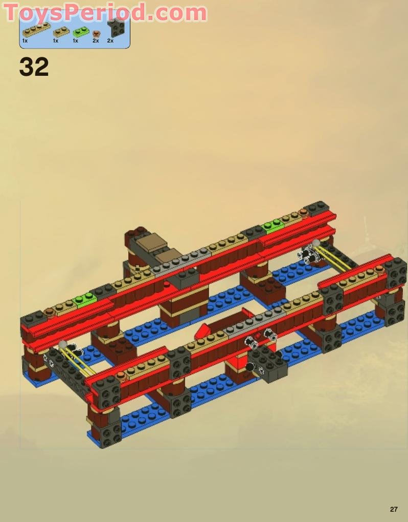 LEGO 2507 Fire Temple Instructions and Parts List