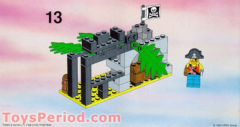 LEGO 1729 Barnacle Bay 3-Set Pack Instructions and Parts List