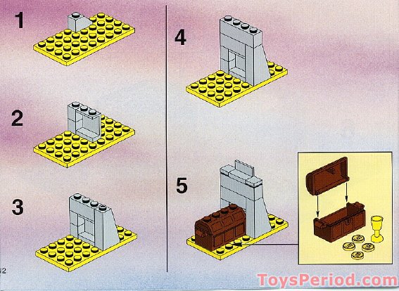 LEGO 1788 Pirate's Chest Instructions and Parts List