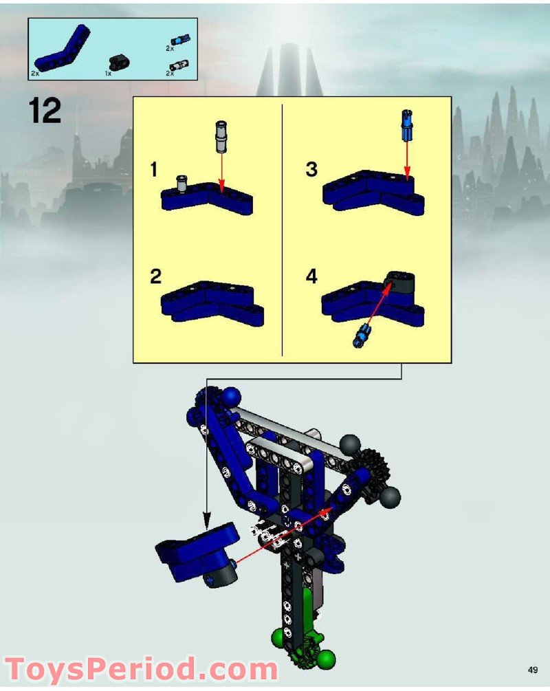 LEGO 10202-2 Ultimate Dume Instructions and Parts List
