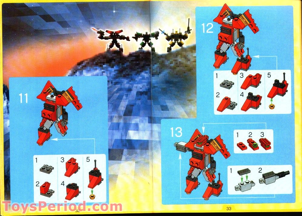 LEGO 4097 Mini Robots Instructions and Parts List