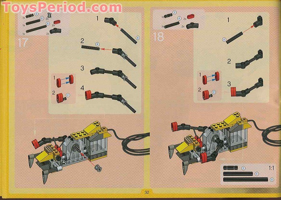 LEGO 4094 Motor Movers Instructions and Parts List