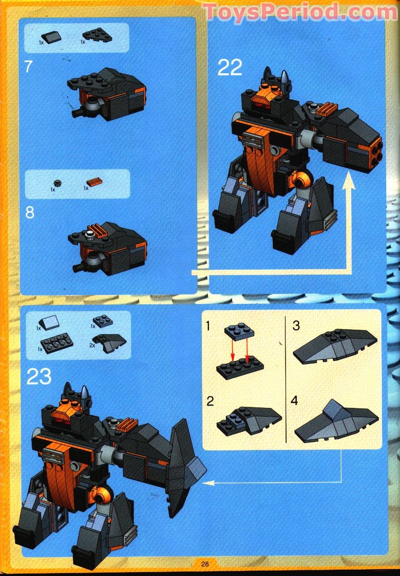 LEGO 4508 Titan Xp Instructions and Parts List