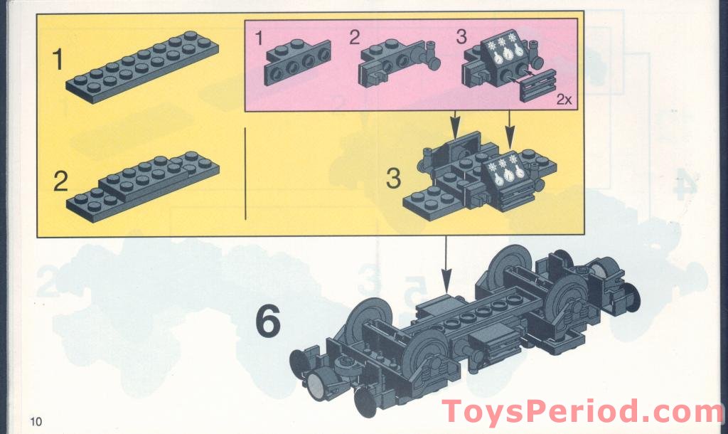 LEGO 4537 Octan Twin Tank Rail Transport Instructions and Parts List