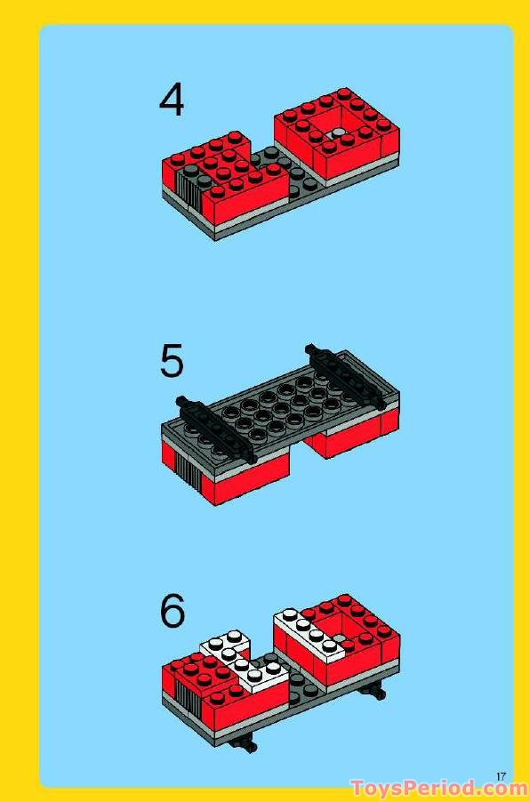 LEGO 6166 Large Brick Box Instructions and Parts List