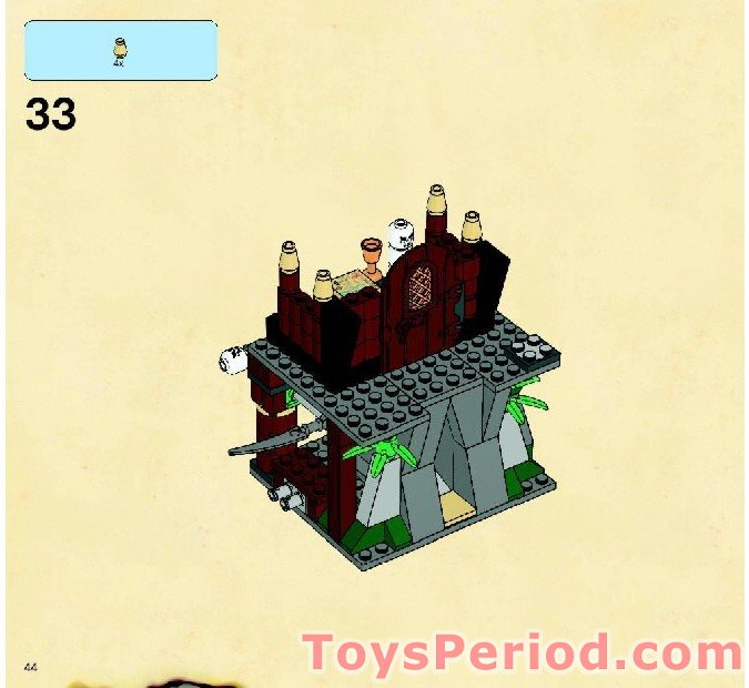 LEGO 6253 Shipwreck Hideout Instructions and Parts List