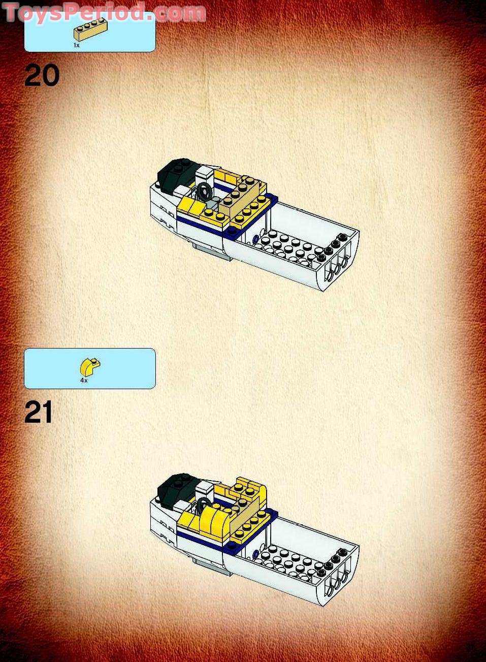 LEGO 7628 Peril in Peru Instructions and Parts List