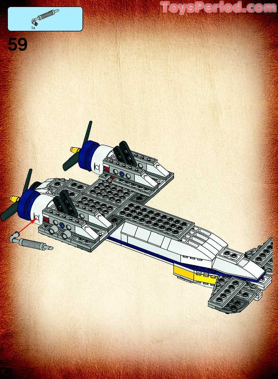 LEGO 7628 Peril in Peru Instructions and Parts List