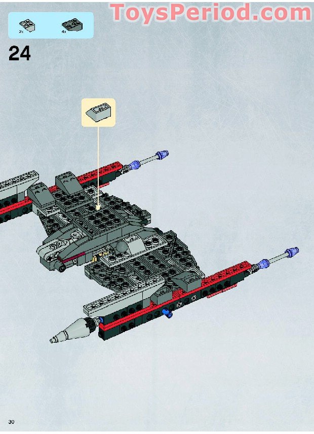 LEGO 7673 Magna Guard Starfighter Instructions and Parts List