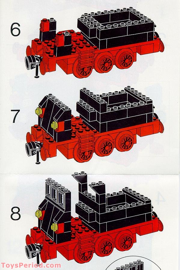 LEGO 7810 Push-Along Steam Engine Instructions and Parts List