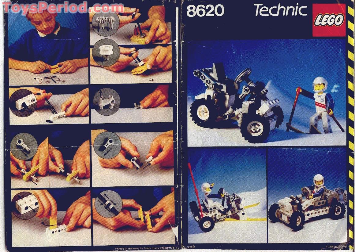 LEGO 8620 Snow Scooter Instructions and Parts List