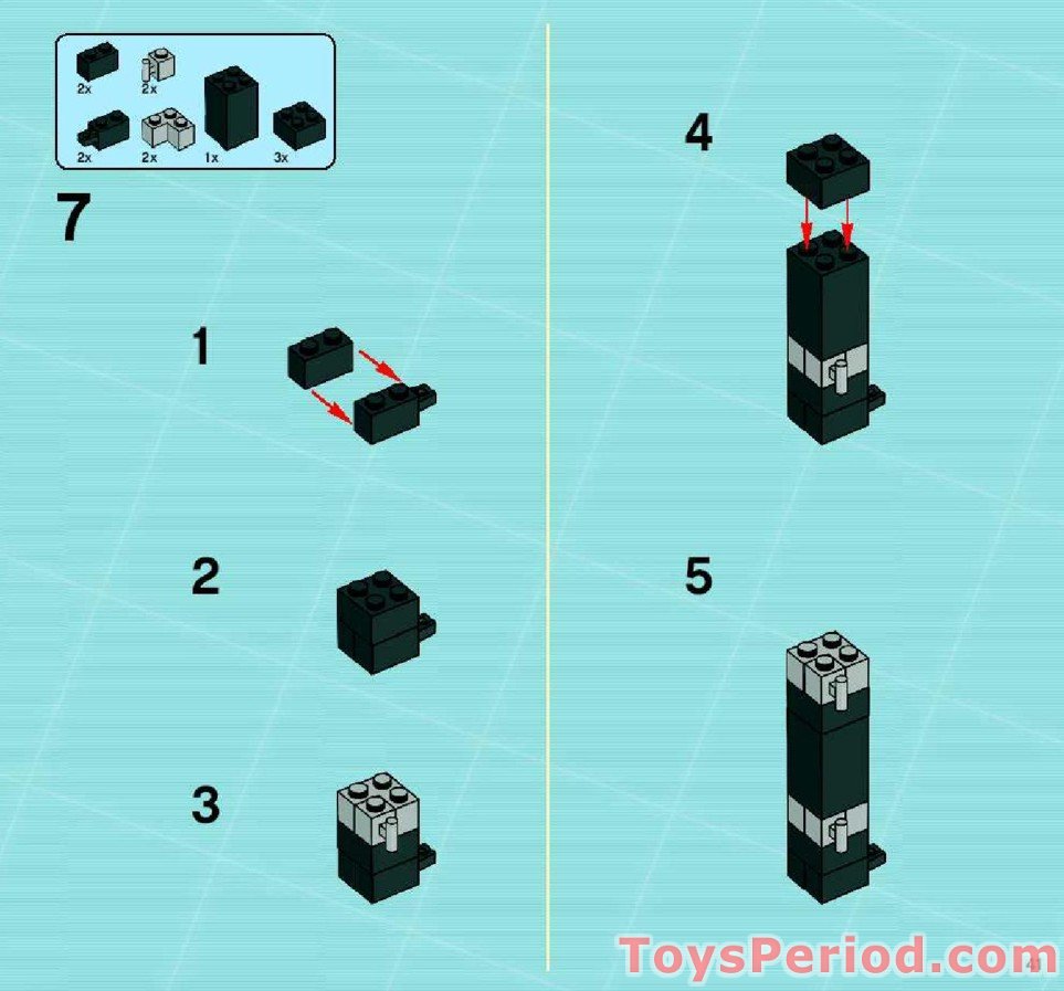 LEGO 8637 Mission 8: Volcano Base Instructions and Parts List