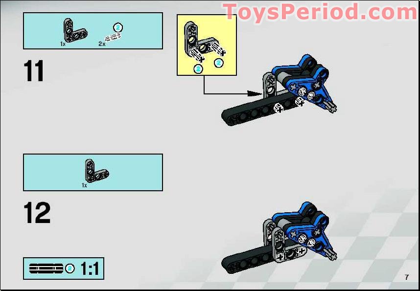 LEGO 8646 Speed Slammer Bike Instructions and Parts List