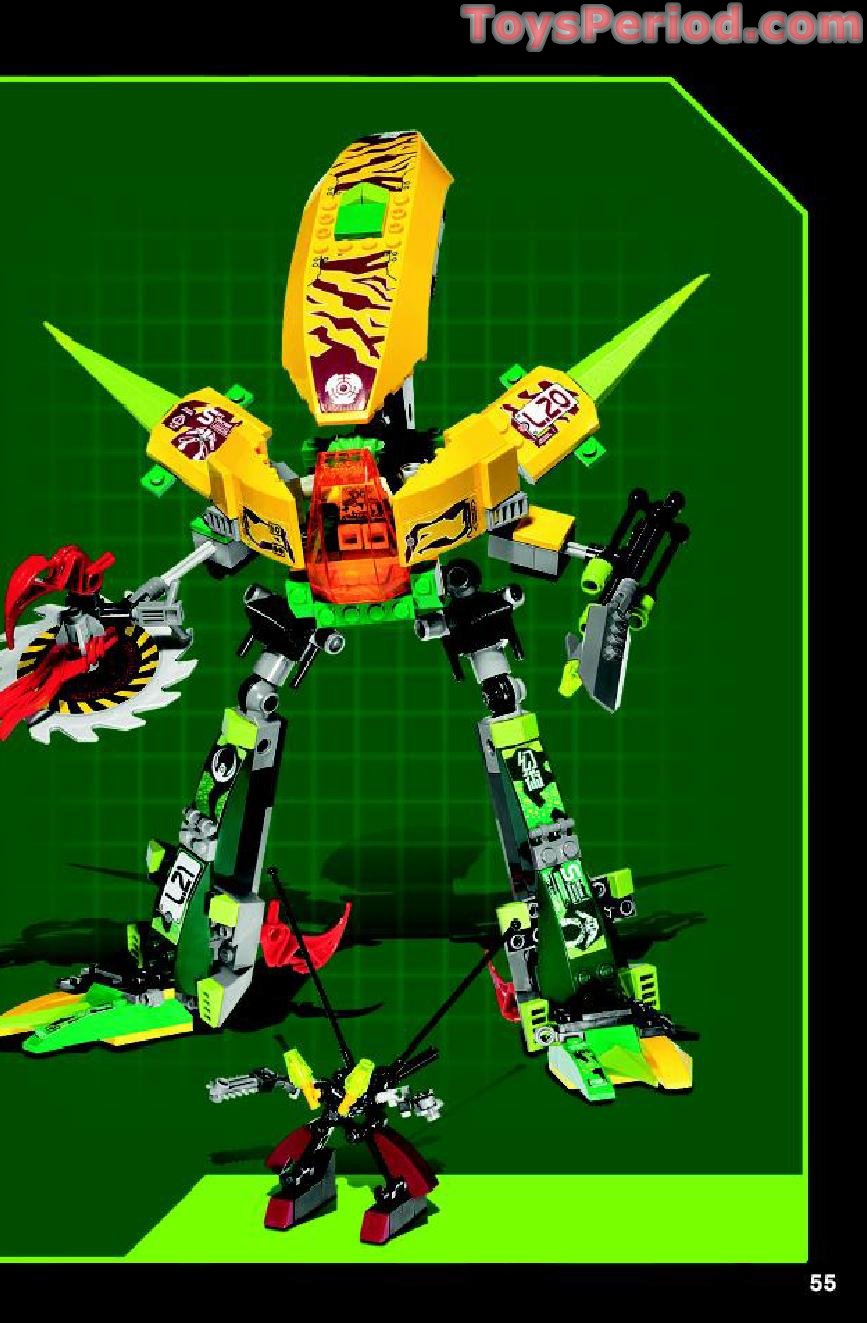 LEGO 8114 Chameleon Hunter Instructions and Parts List