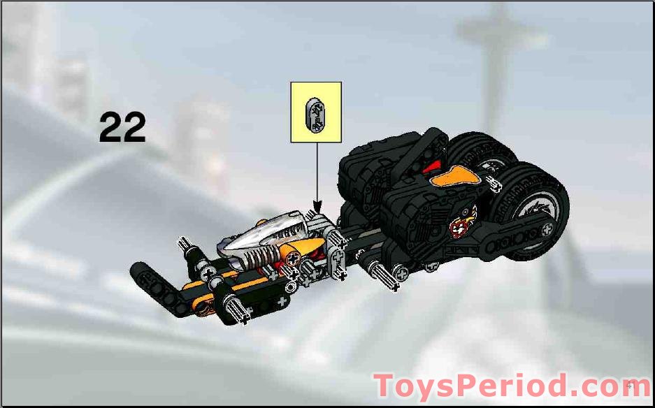 LEGO 8355 H.O.T. Blaster Bike Instructions and Parts List