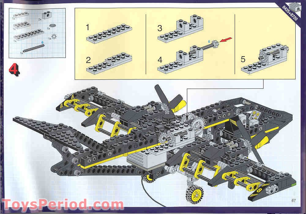 LEGO 8425 Black Hawk Instructions and Parts List