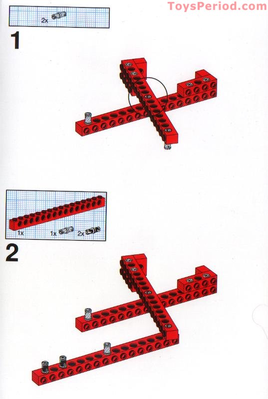 LEGO 9612 Lever Set Instructions and Parts List