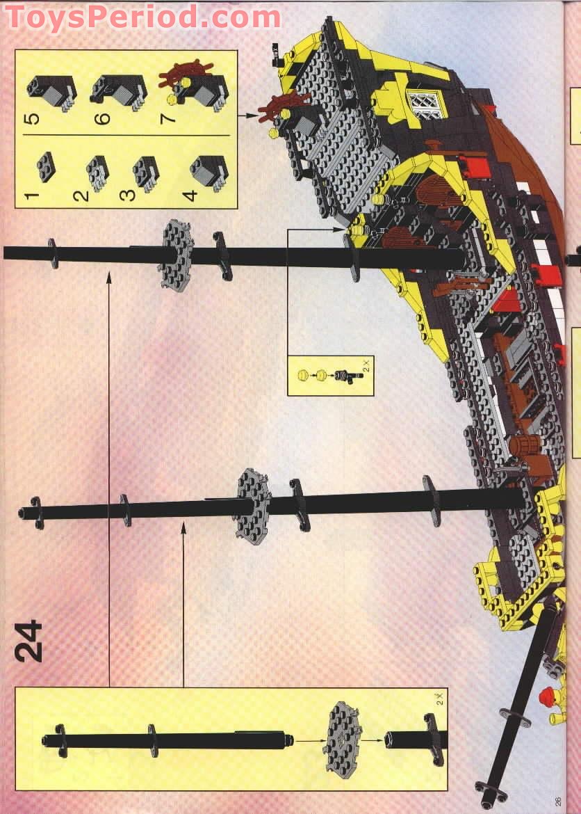 LEGO 6285 Black Seas Barracuda Instructions and Parts List