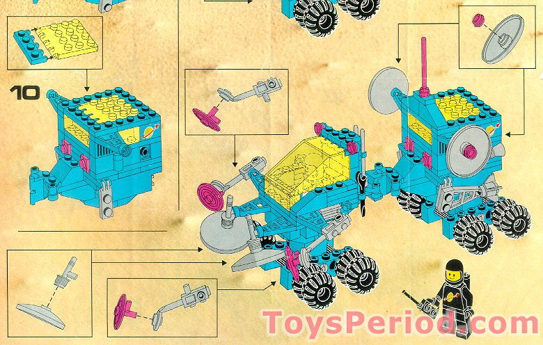 LEGO 6928 Uranium Search Vehicle Instructions and Parts List