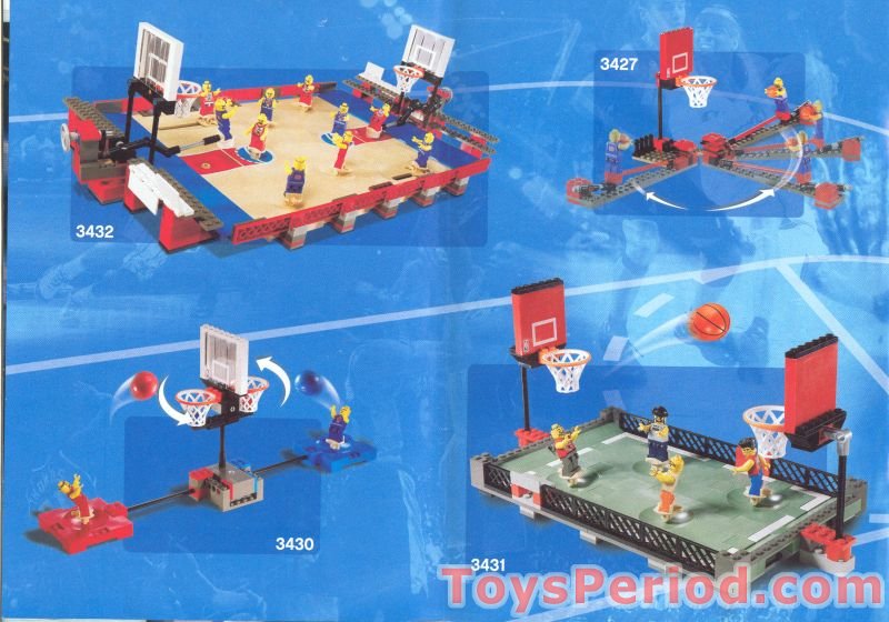 LEGO 3431 Streetball 2 vs 2 Instructions and Parts List