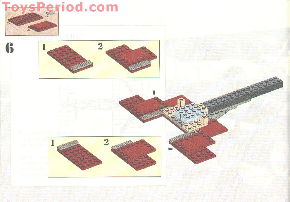 LEGO 3451 Sopwith Camel Instructions and Parts List