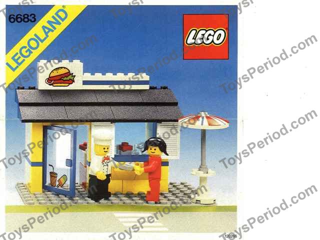 LEGO 6683 Hamburger Stand Instructions and Parts List