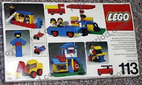 LEGO 113-1 Universal Building Set Parts List