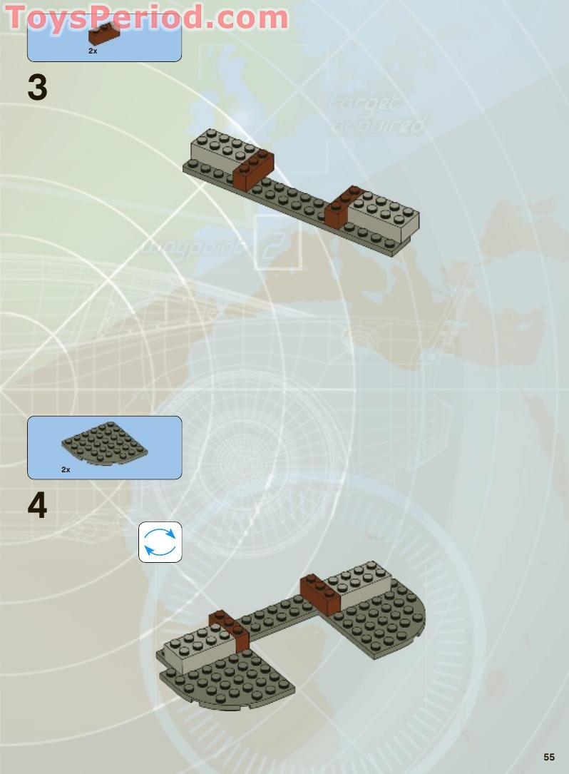 LEGO 8487 Flo's V8 Cafe Instructions and Parts List