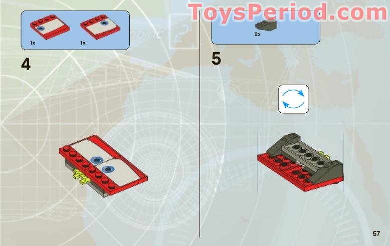 LEGO 8484 Ultimate Build Lightning McQueen Instructions and Parts List