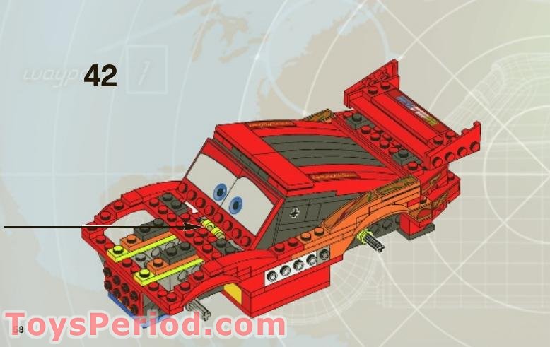 LEGO 8484 Ultimate Build Lightning McQueen Instructions and Parts List