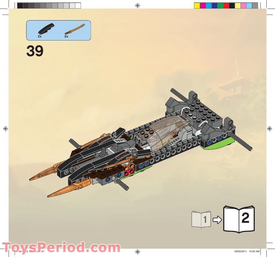 LEGO 9444 Cole's Tread Assault Instructions and Parts List