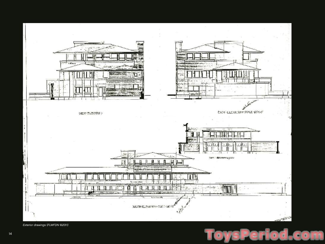 LEGO 21010 Robie House Instructions and Parts List