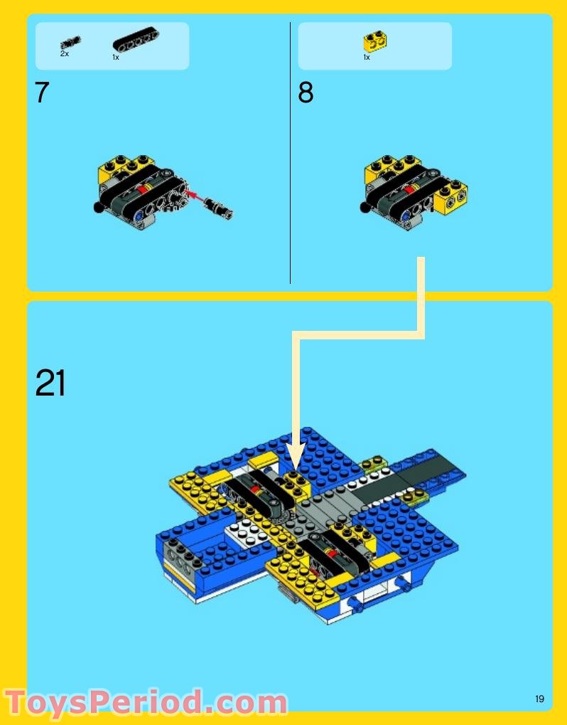 LEGO 31011 Aviation Adventures Instructions and Parts List