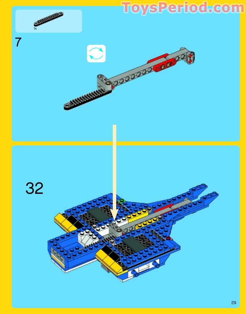 LEGO 31011 Aviation Adventures Instructions and Parts List