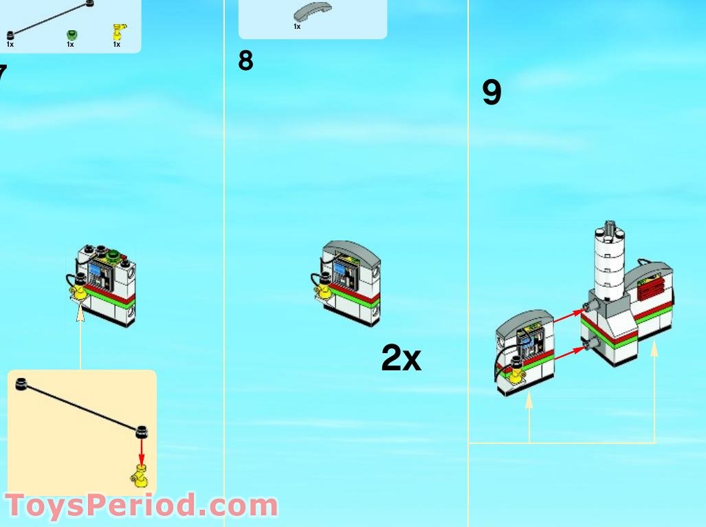 LEGO 4207 City Garage Instructions and Parts List