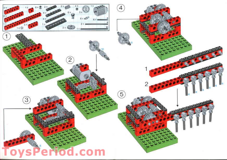 LEGO 1033 Building Instructions for Set 1032 Instructions and Parts List